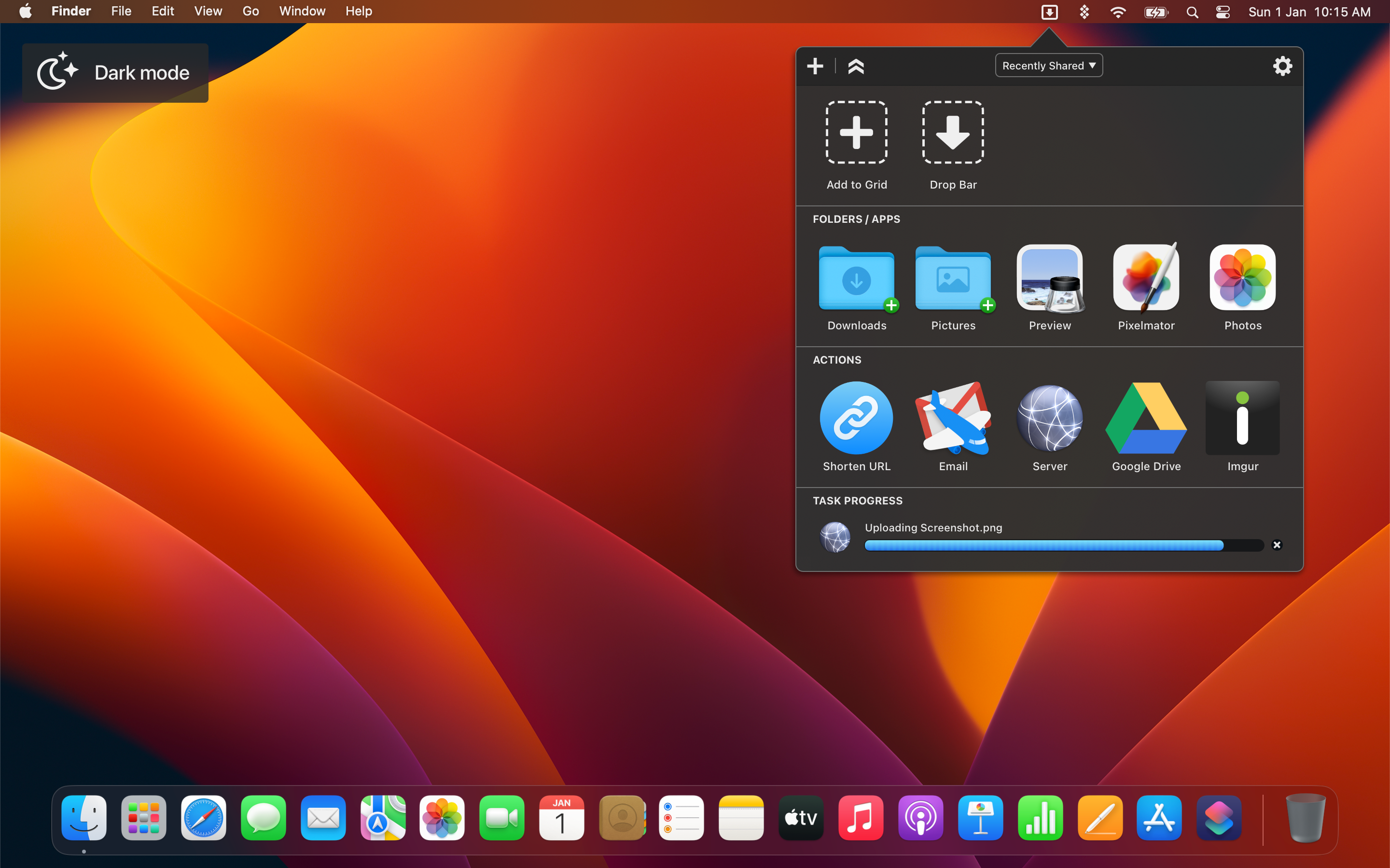 Dropzone on Setapp | The ultimate drag-and-drop productivity Mac app