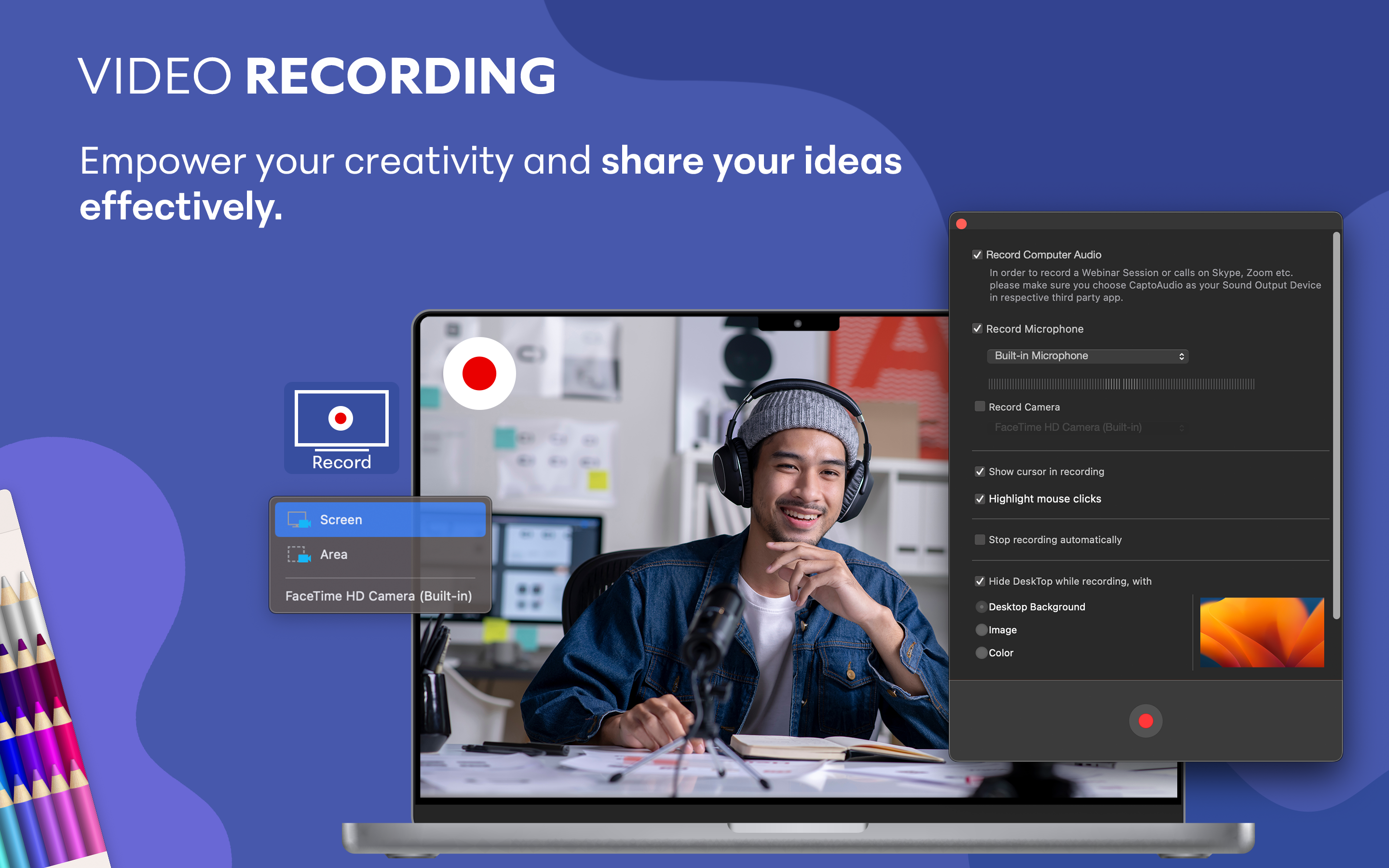 Capto on Setapp | Make a video of your screen