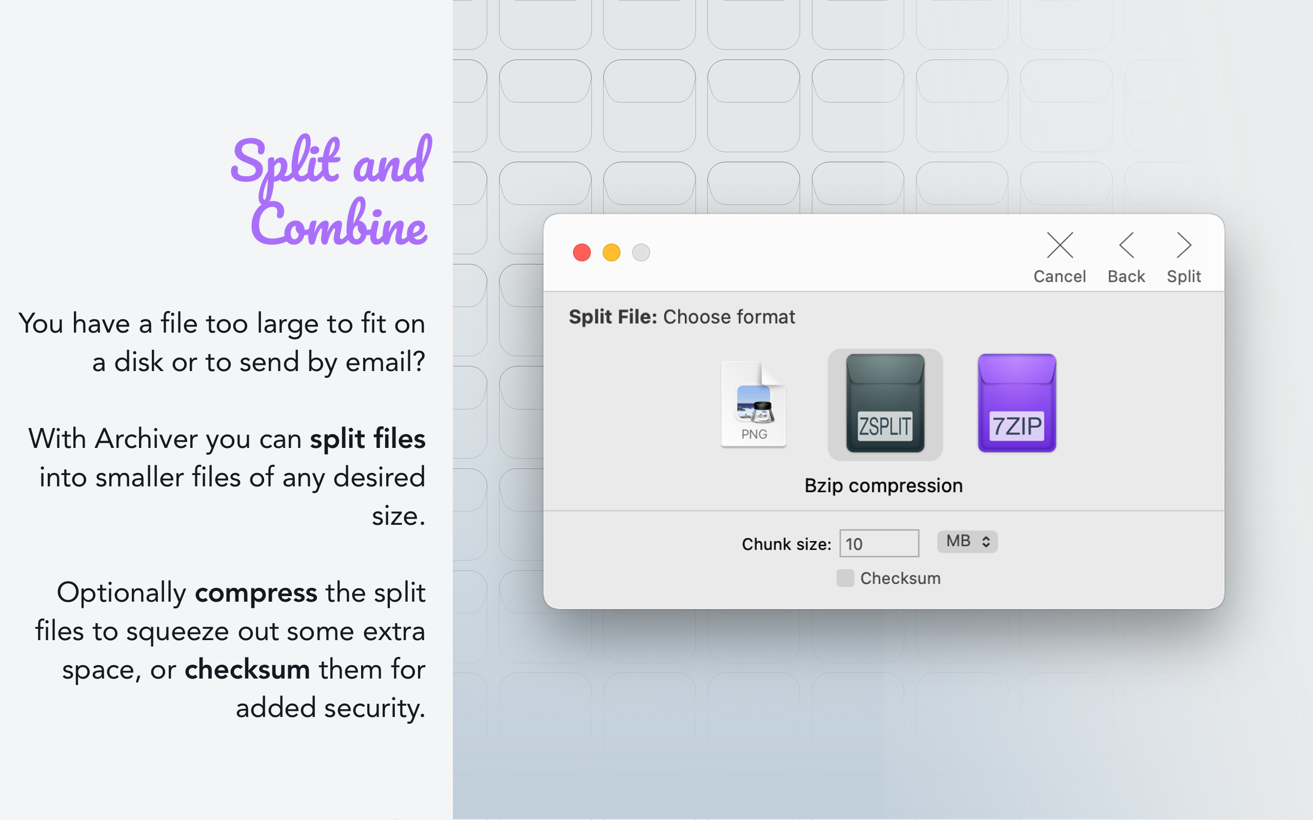 Archiver on Setapp | Compress and decompress files with love