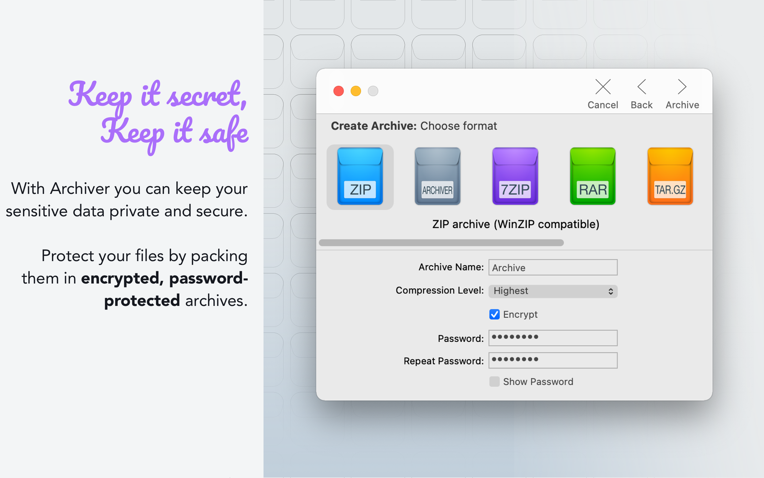 Archiver on Setapp | Compress and decompress files with love