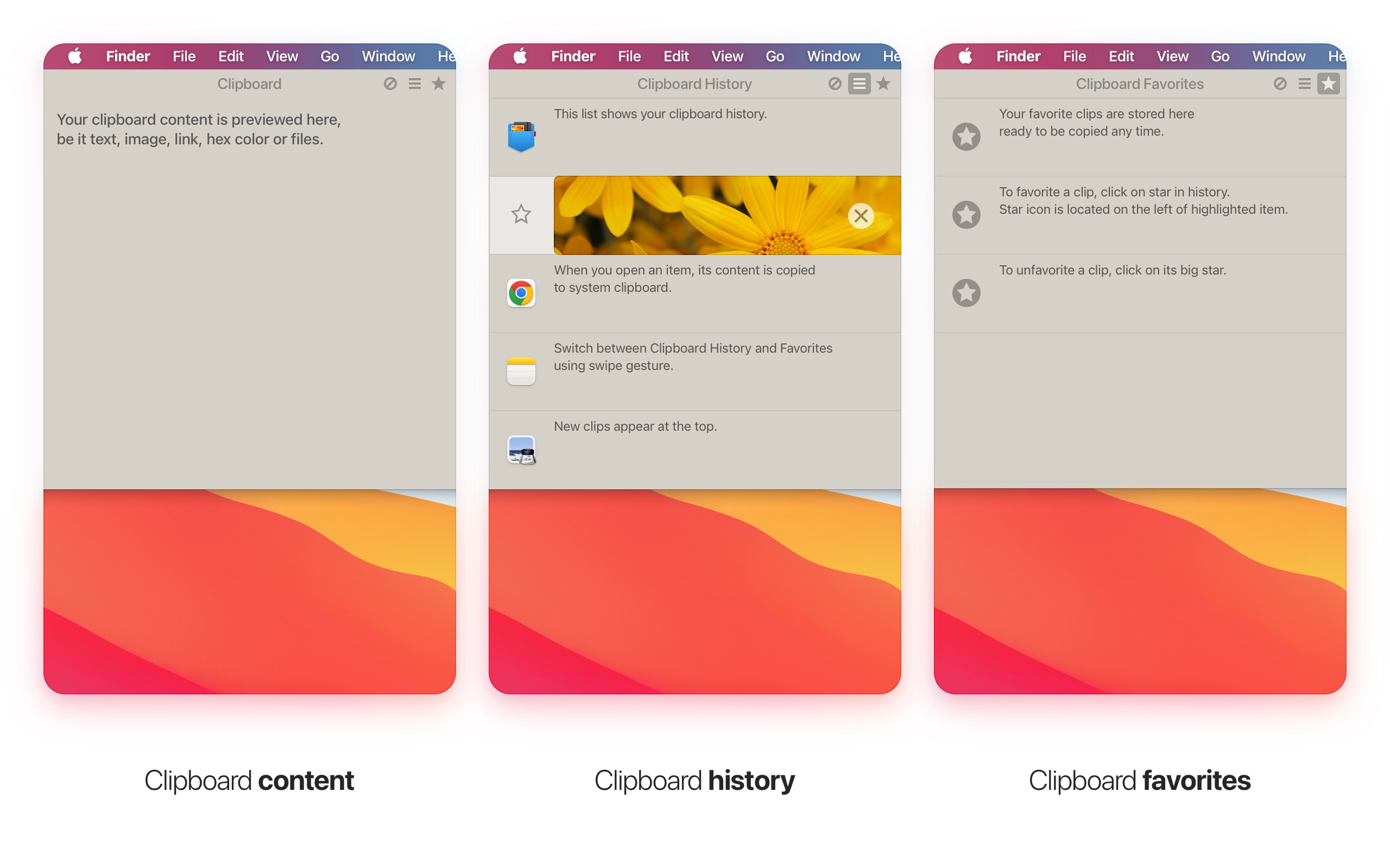 Unclutter on Setapp | One place to store notes, files, and pasteboard clips