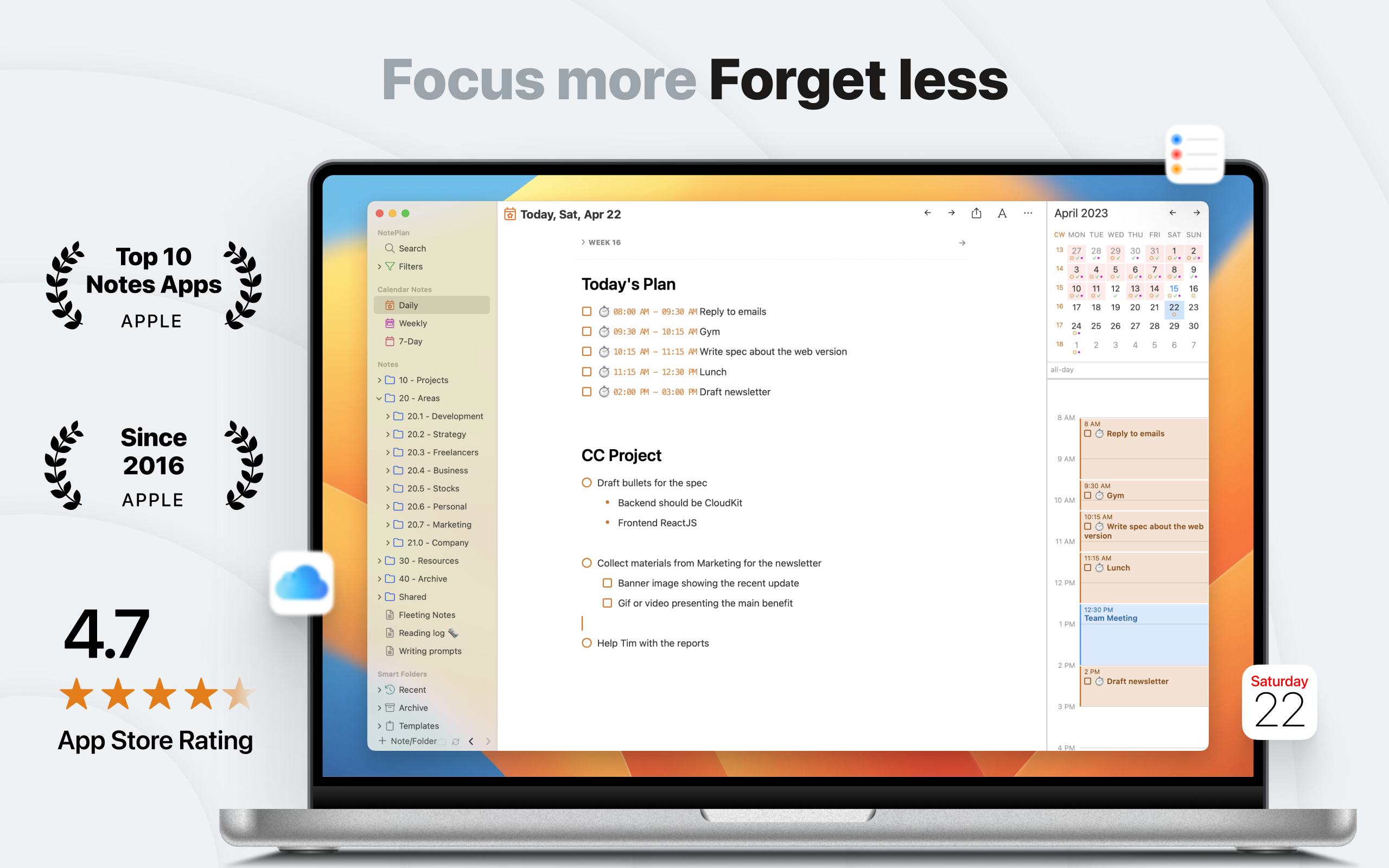 NotePlan on Setapp | Digital note-taking done right