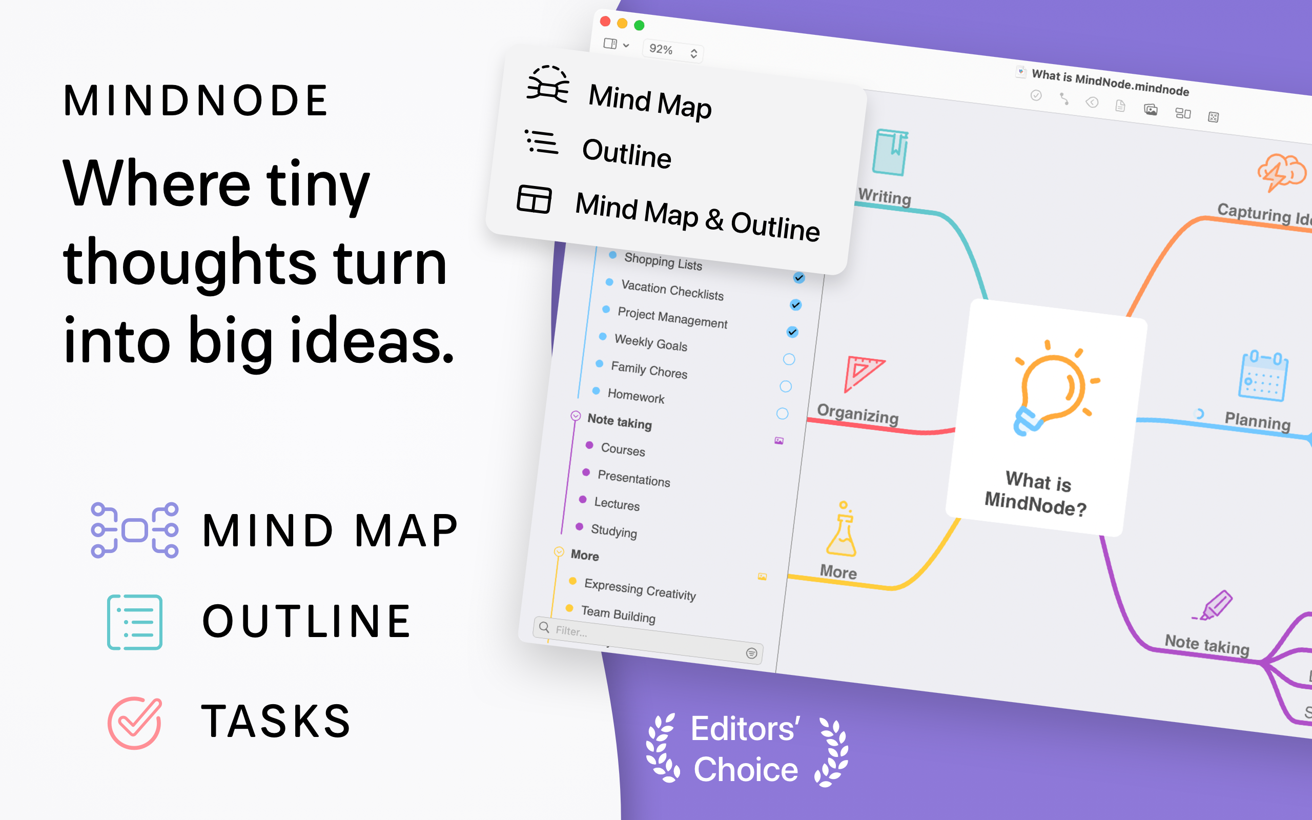 MindNode on Setapp | Crystal-clear mind mapping and brainstorming for Mac