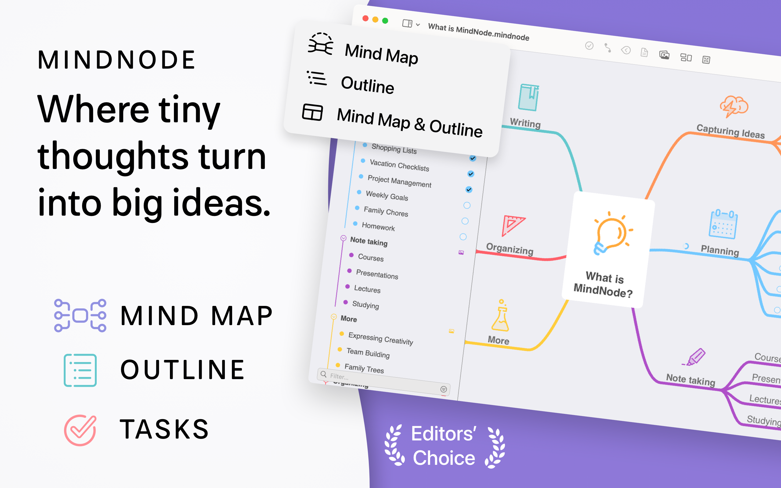 MindNode on Setapp | Crystal-clear mind mapping and brainstorming for Mac