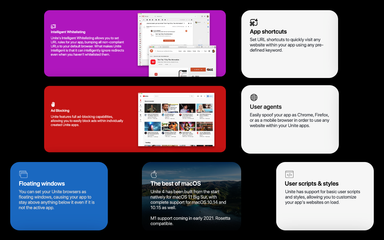 Unite on Setapp | A powerful app maker for Mac