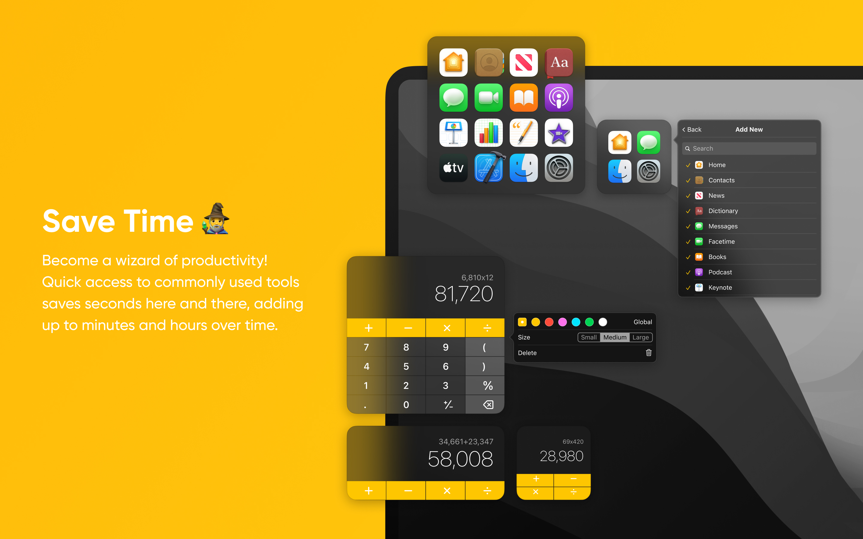 WidgetWall on Setapp | Add widgets to Mac desktop