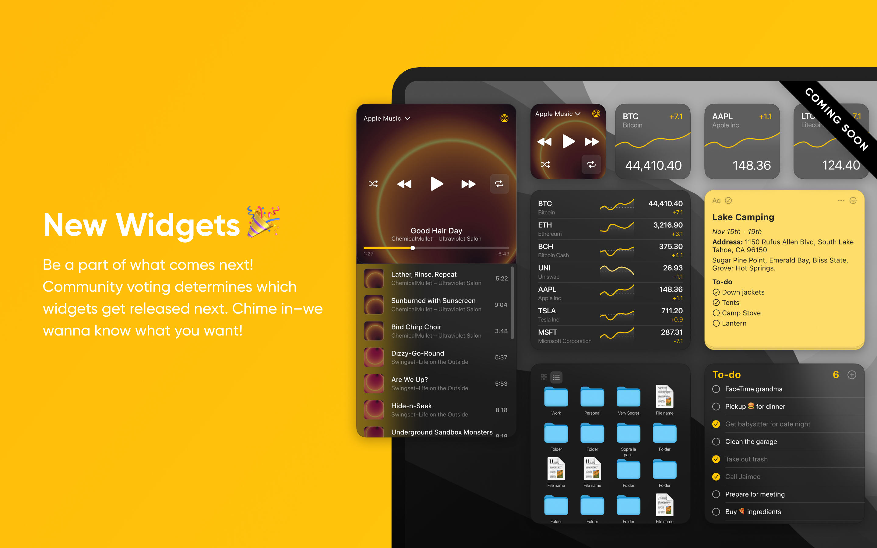 WidgetWall on Setapp | Add widgets to Mac desktop