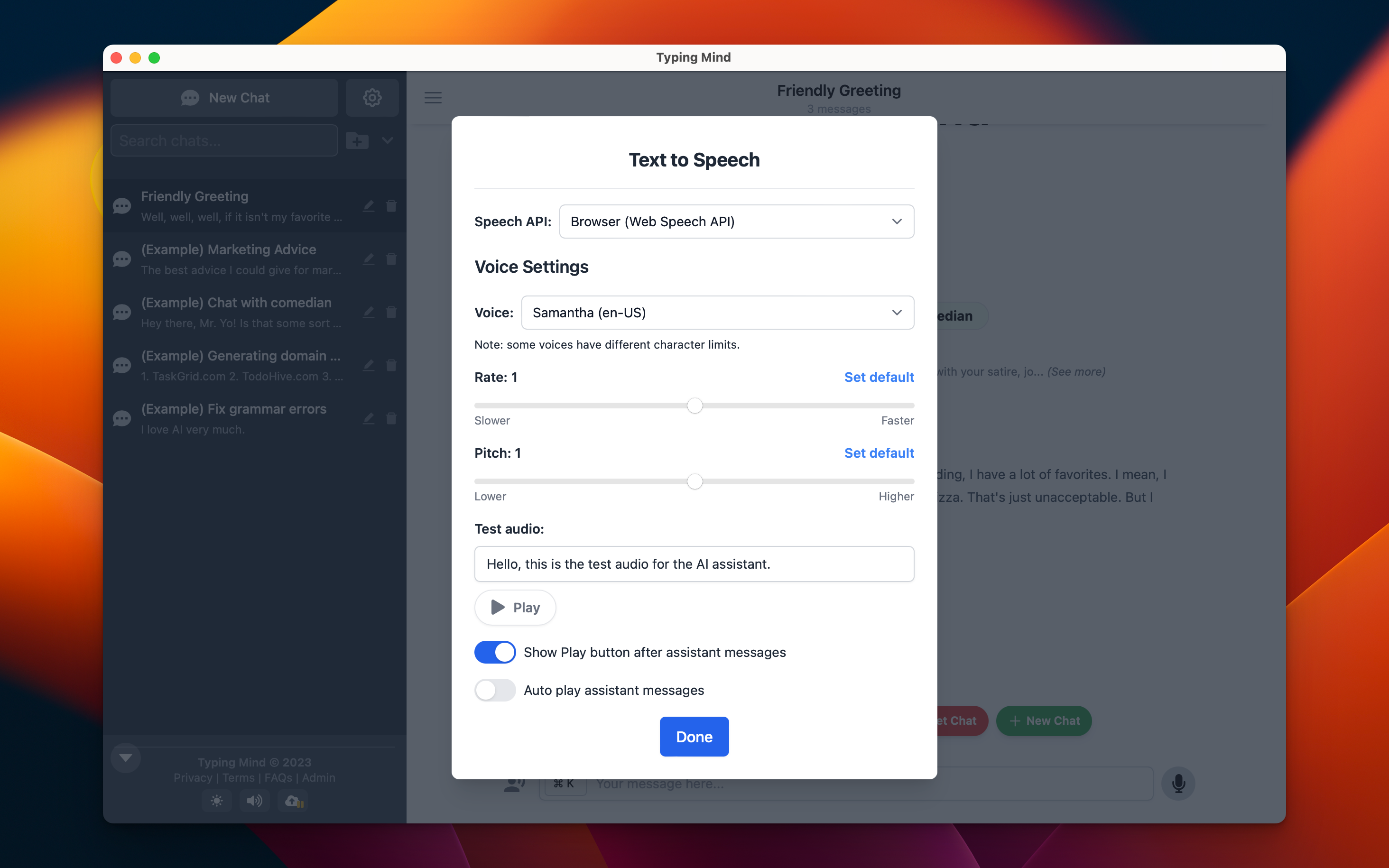 TypingMind on Setapp | Use new UI to chat with AI