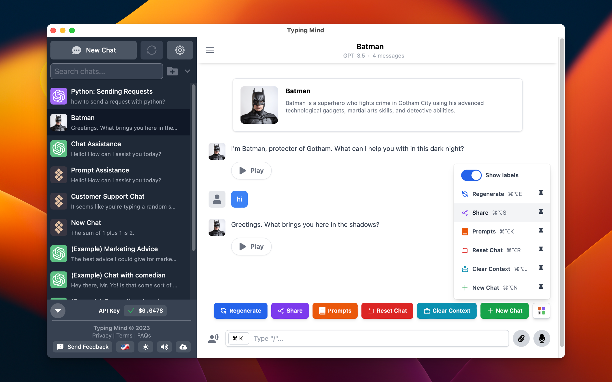 TypingMind on Setapp | Use new UI to chat with AI