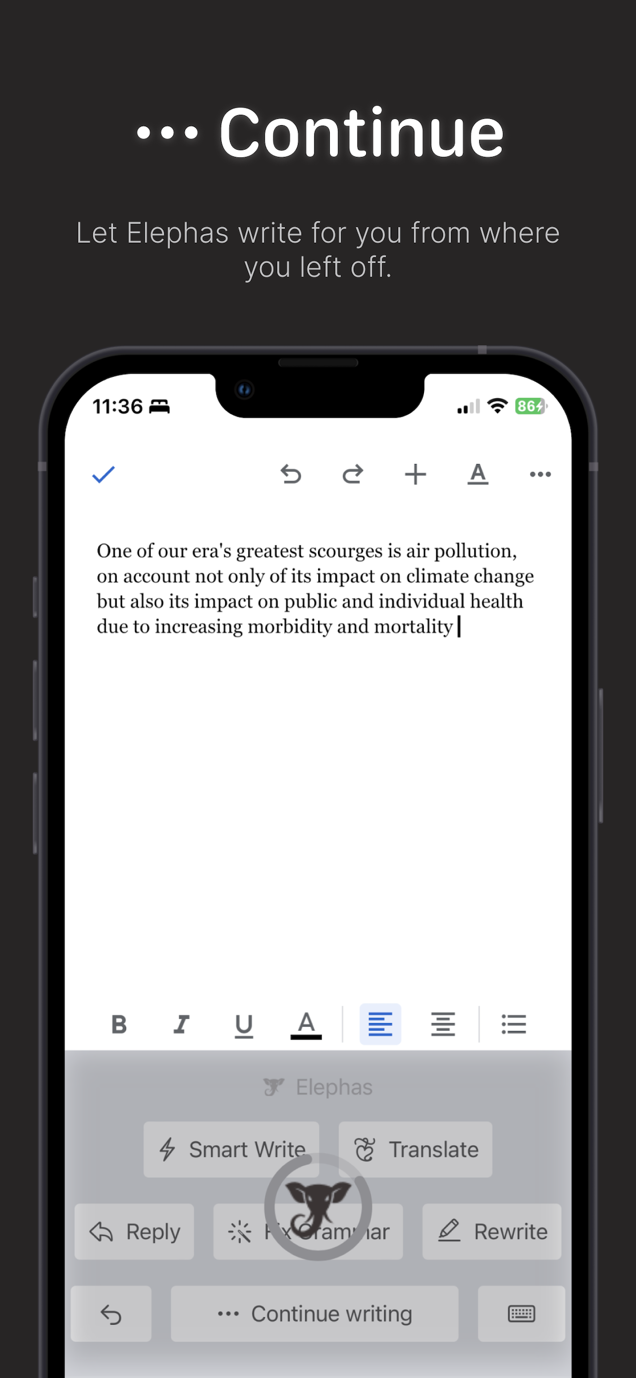 Elephas on Setapp | Manage knowledge with AI