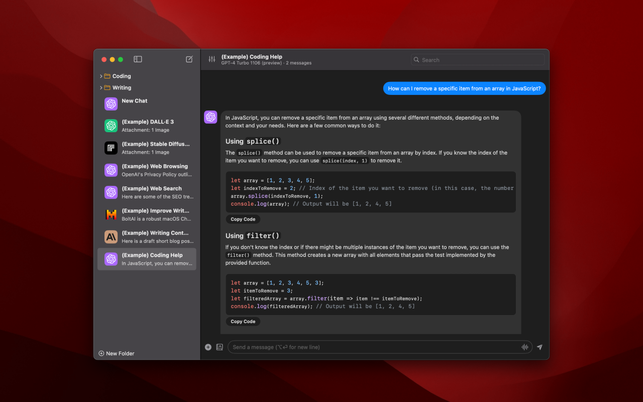 BoltAI on Setapp | Write, code, learn with AI