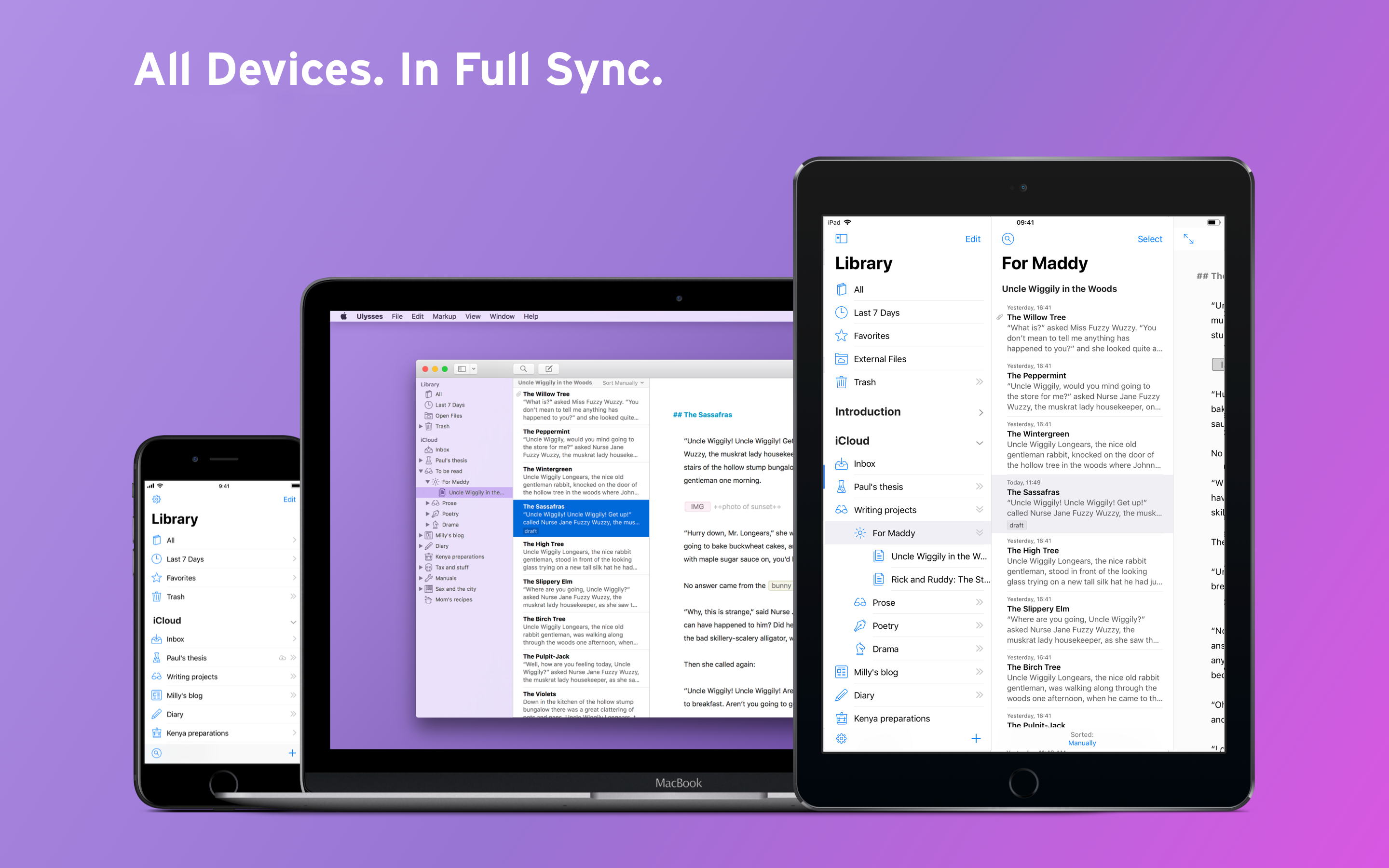 Ulysses en Setapp | App de escritura y editor markdown
