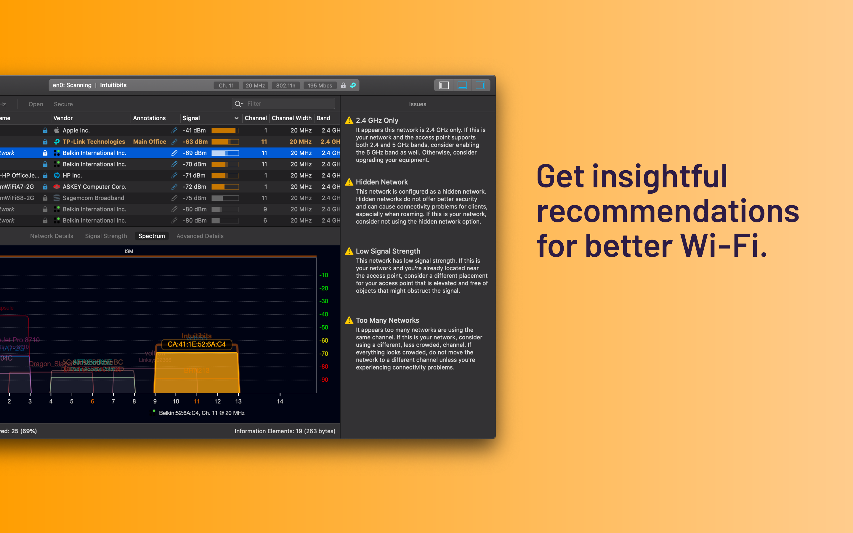 WiFi Explorer on Setapp | WiFi analyzer and monitor