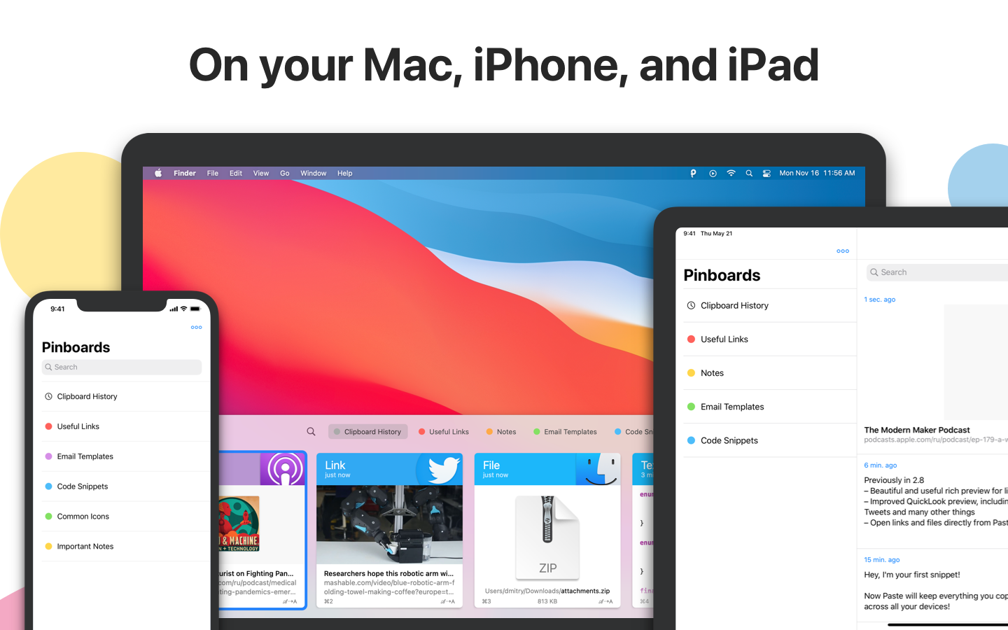 Paste on Setapp | Robust cloud clipboard manager and time-reliever
