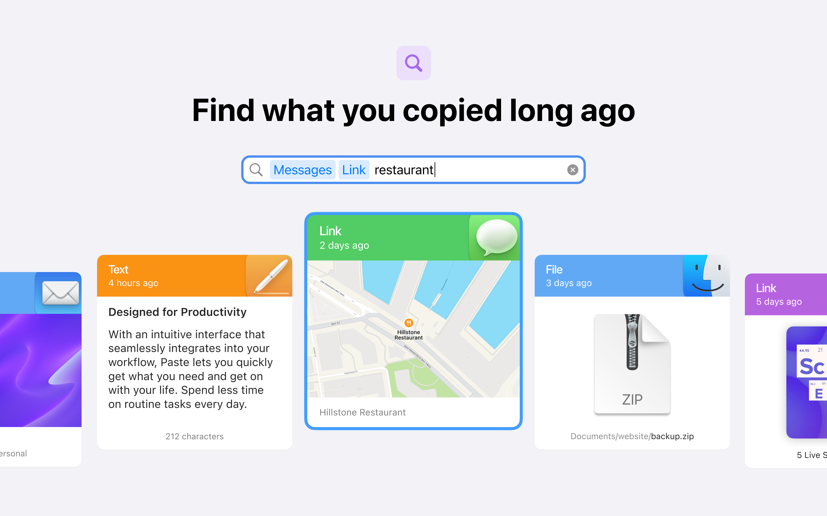 Paste on Setapp | Robust cloud clipboard manager and time-reliever