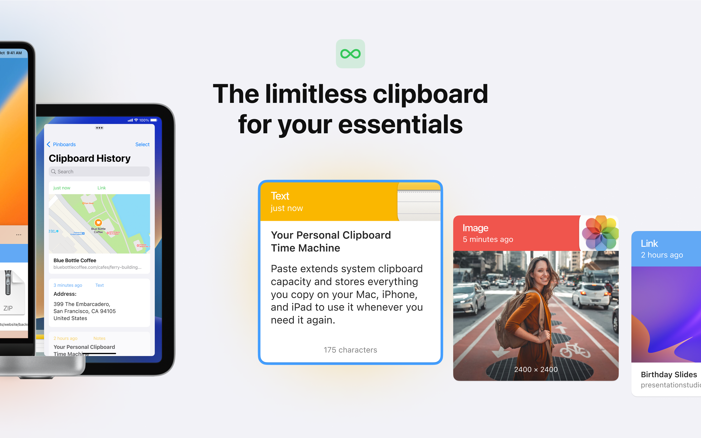 Paste on Setapp | Robust cloud clipboard manager and time-reliever